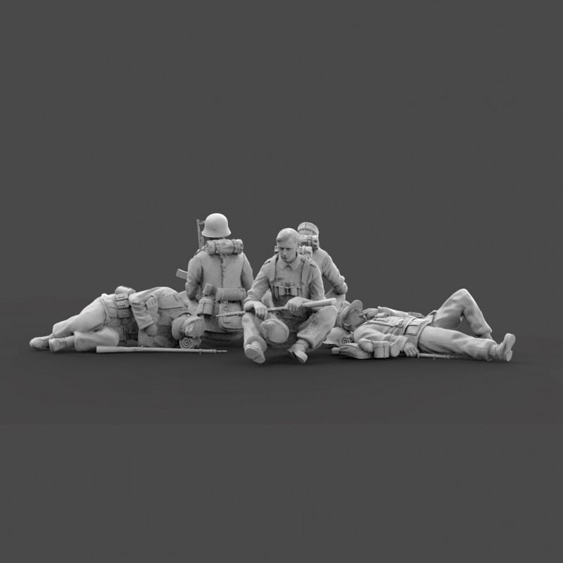 German Wehrmacht soldiers WWII - STL 3D print files