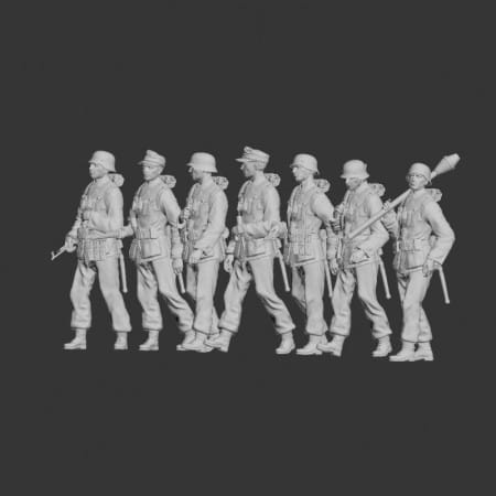 German Wehrmacht soldiers WWII - STL 3D print files